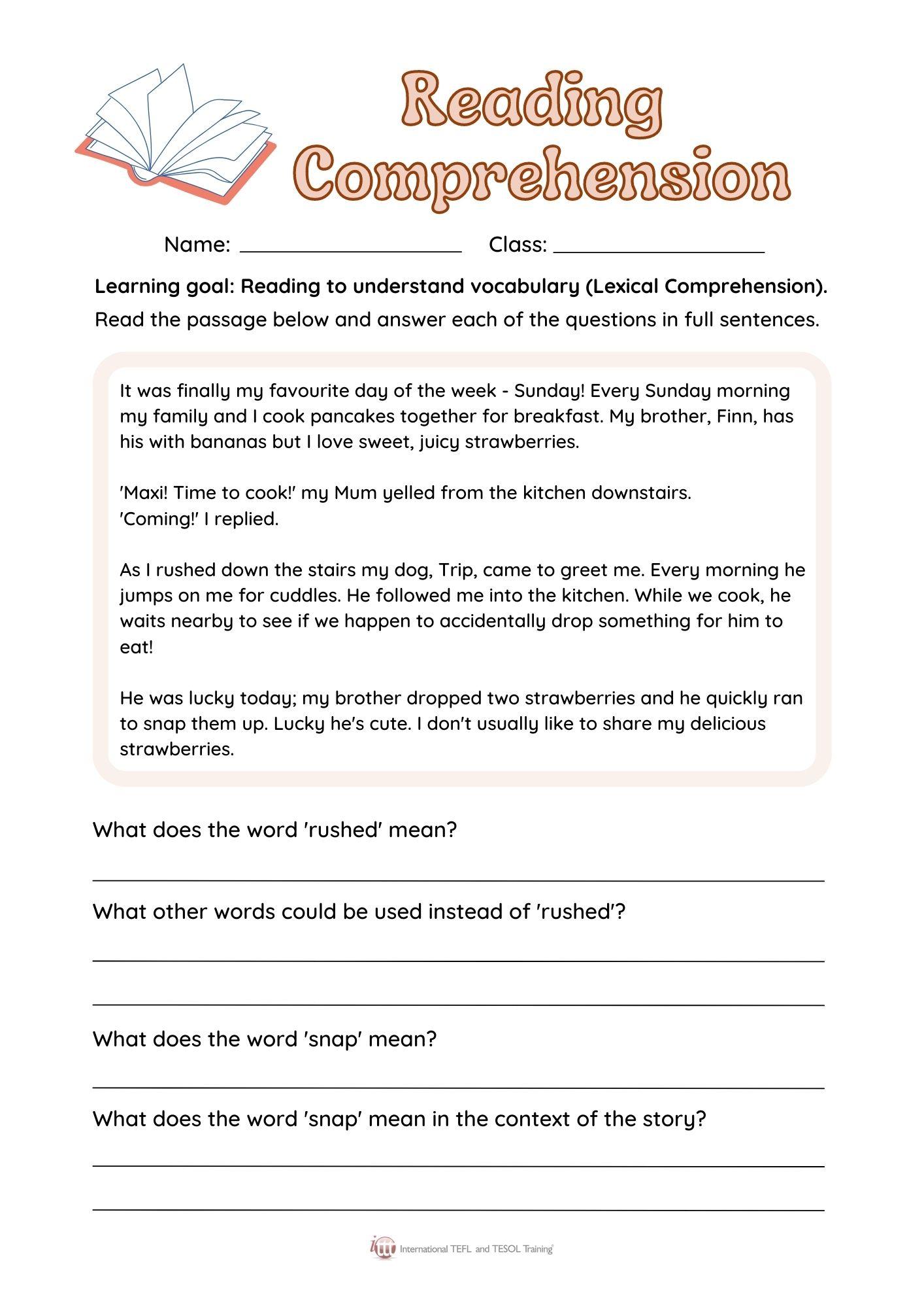 Read 180 Reading Comprehension Spring Reading Comprehension | Reading ...