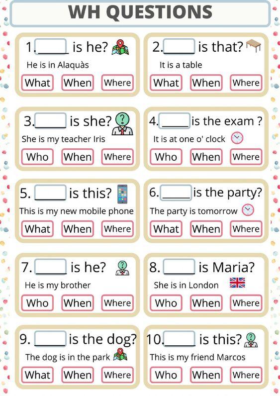 Wh Questions Worksheets For Kids Wh Questions Worksheets Grammar Wh Questions Worksheets For Kids Wh Questions Worksheets Grammar