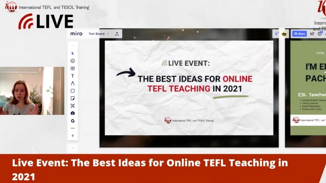 Live Event: The Best Ideas for Online TEFL Teaching in 2021 | ITTT ...